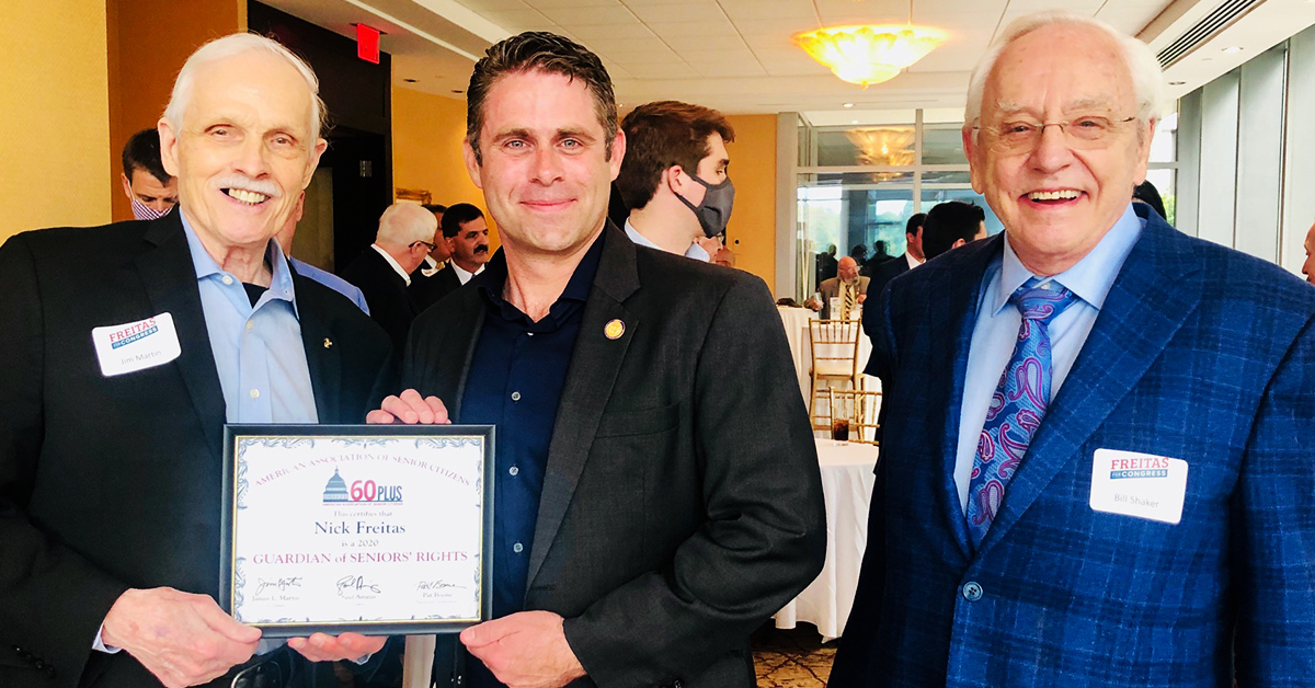 Music Legend Pat Boone Sings Praises Of Nick Freitas | 60 Plus Association